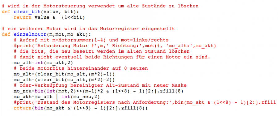 fischertechnik – Python – Bit-Schubsen – NC-X Maker Blog